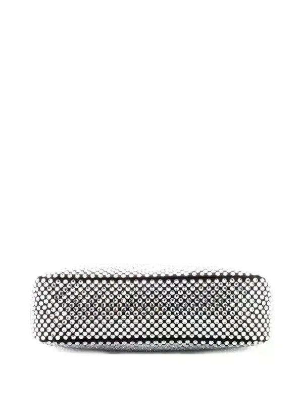 Prada Re-edition 2000 Crystal Embellished Mini Hobo Bag - Black