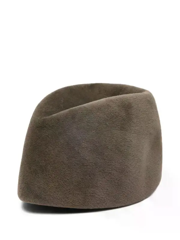 Saint Laurent 1980s Wool Hat - Brown