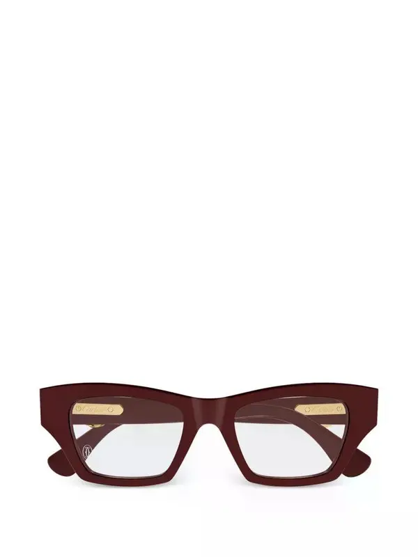 CARTIER Geometric Eyeglasses - Red