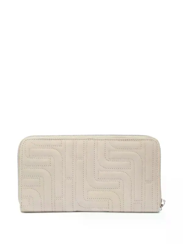 LANCEL Zipped Quilted Long Wallet