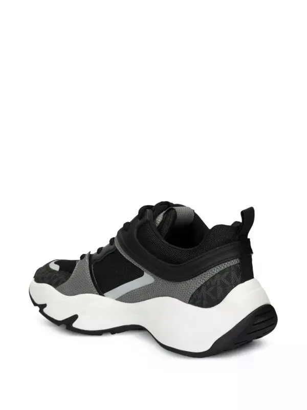 Michael Kors Logo-detail Lace-up Sneakers - Black