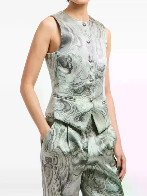 Giorgio Armani Jacquard Button Waistcoat