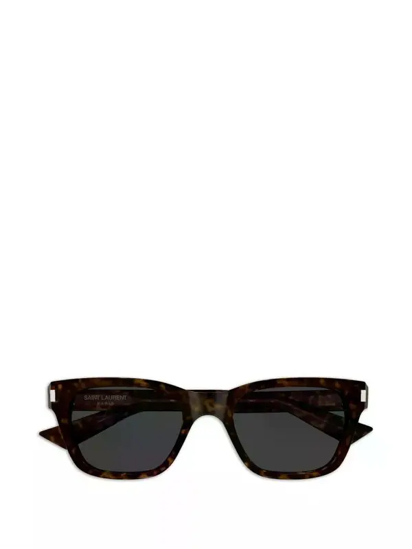 Saint Laurent Square Frame Sunglasses - Brown