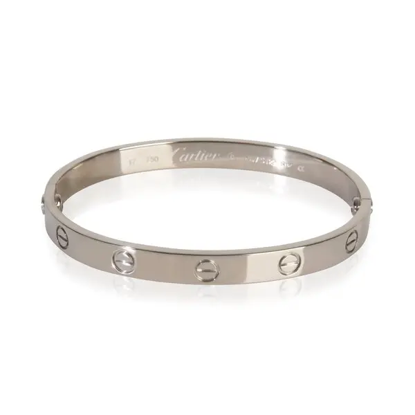 CARTIER 18k White Gold Love Bracelet - White_gold