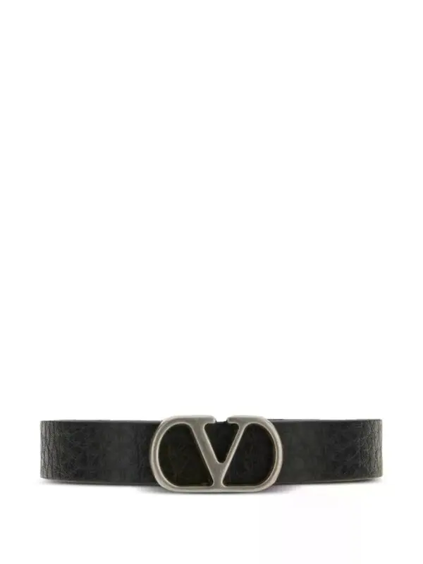 Valentino Garavani Logo Buckle Bracelet - Black