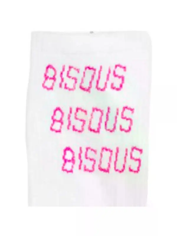 BISOUS SKATEBOARDS X3 Printed Socks - White