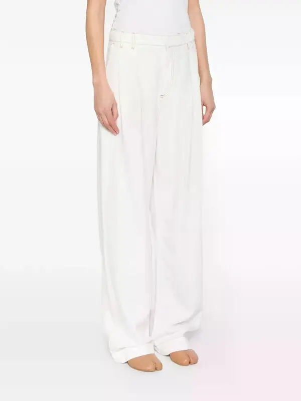 DARKPARK Wide-leg Pleated Trousers