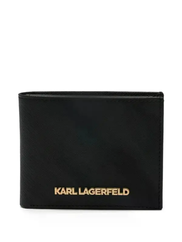Karl Lagerfeld Logo-plaque Wallet - Black