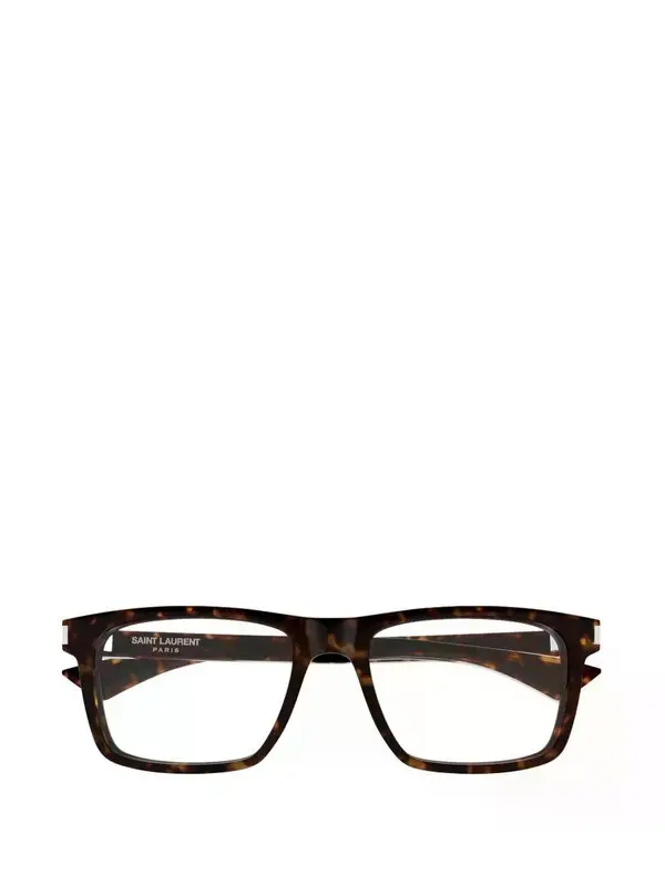 Saint Laurent Rectangle-frame Eyeglasses - Brown