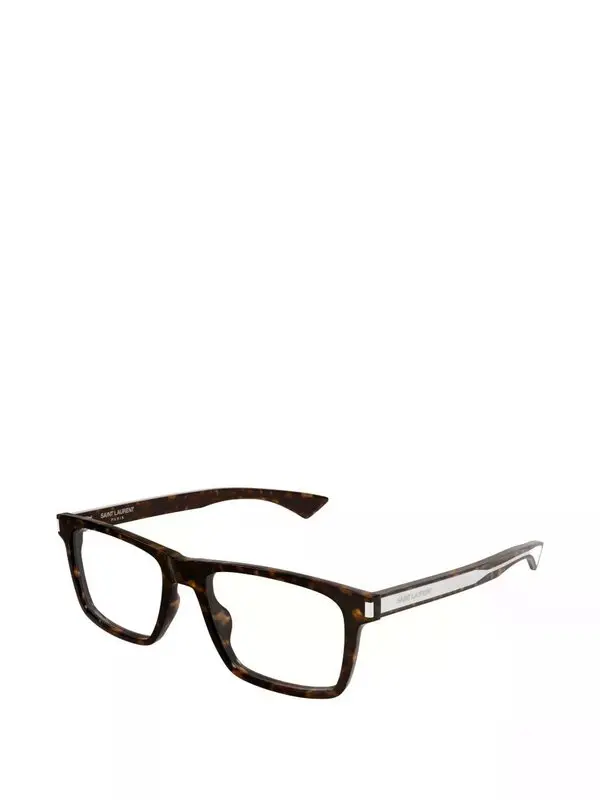Saint Laurent Rectangle-frame Eyeglasses - Brown