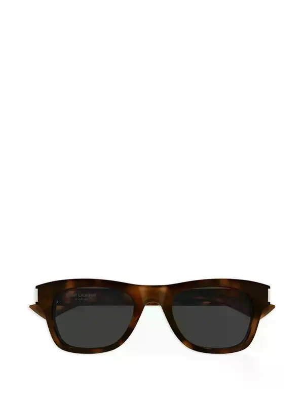 Saint Laurent Rectangle Frame Sunglasses - Brown