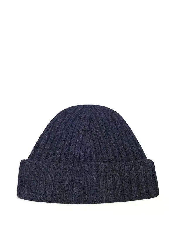 DANIELE FIESOLI Costa Ribbed Beanie Hat - Blue