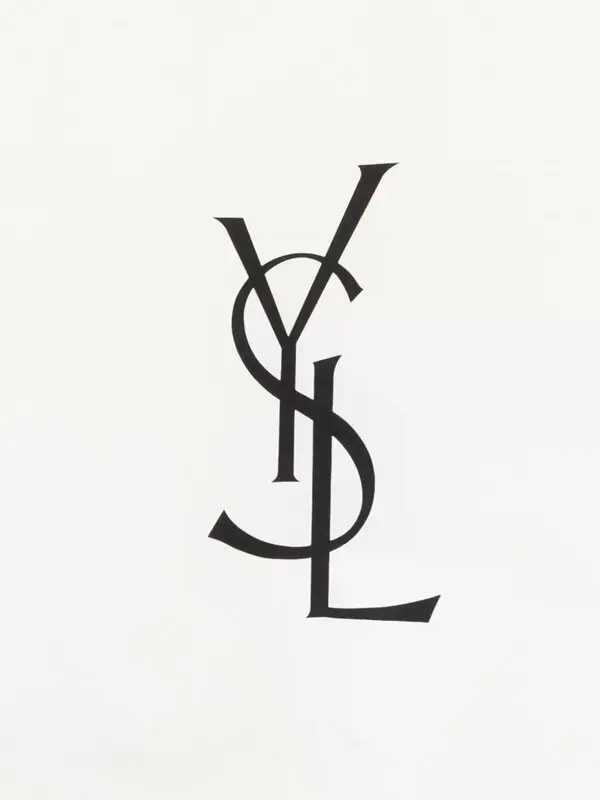 Saint Laurent 1970s Logo Scarf