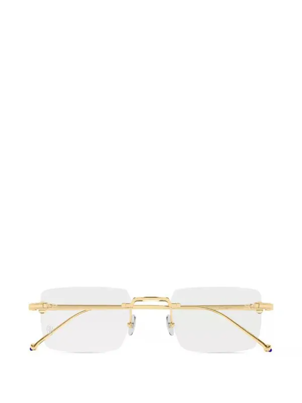 CARTIER Rimless Rectangle Eyeglasses - Gold