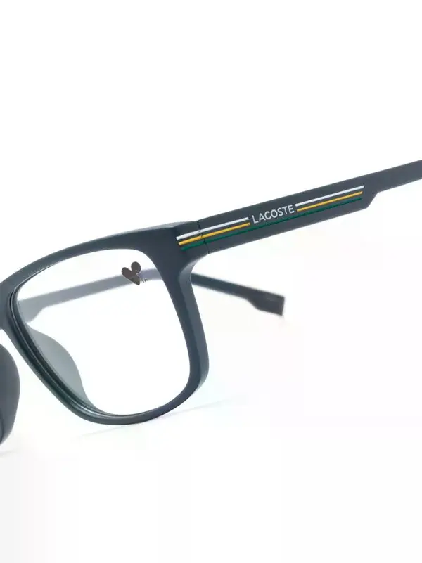 Lacoste Side-stripe Square-frame Eyeglasses