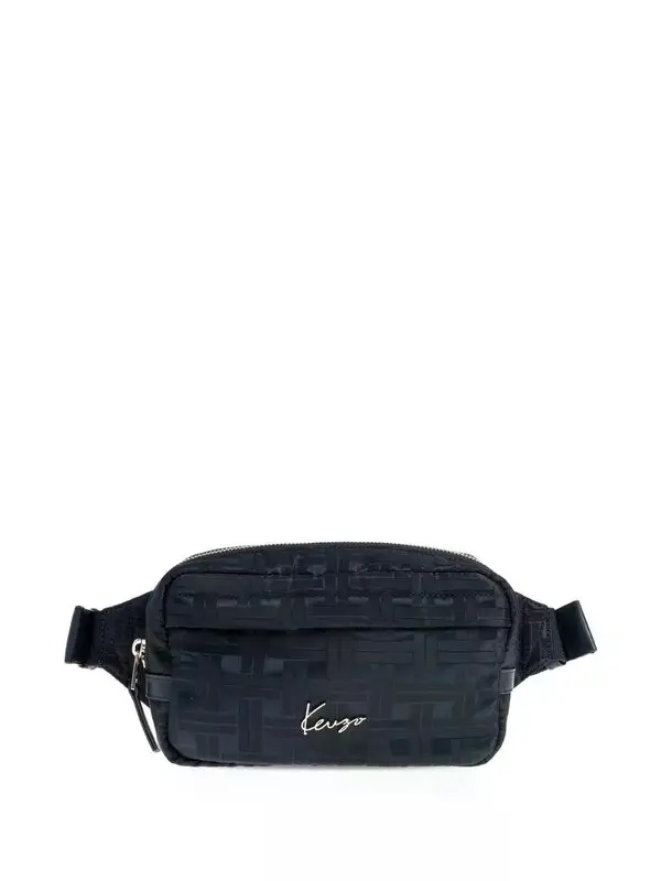 Kenzo Woven Zip Belt Bag - Blue