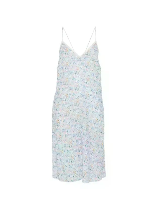 N°21 Floral Print Slip Dress - Blue