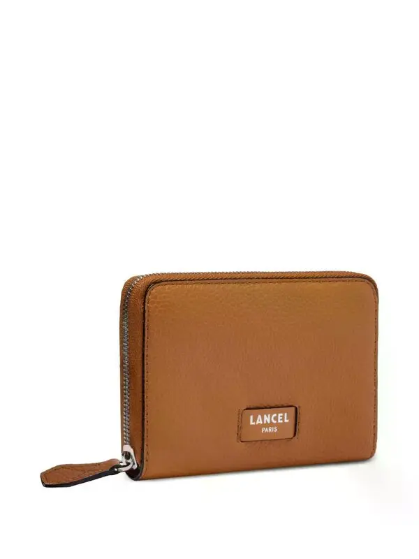 LANCEL Ninon Zip Leather Wallet - Brown