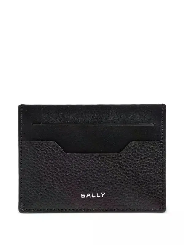 Bally Logo-detail Leather Card Holder - Black