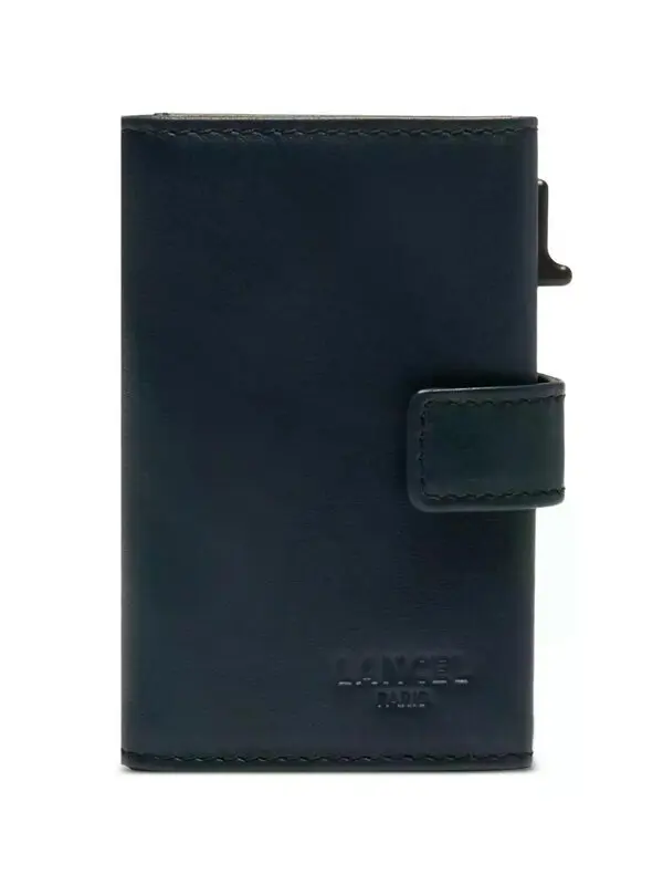 LANCEL Leon Leather Cardholder - Blue