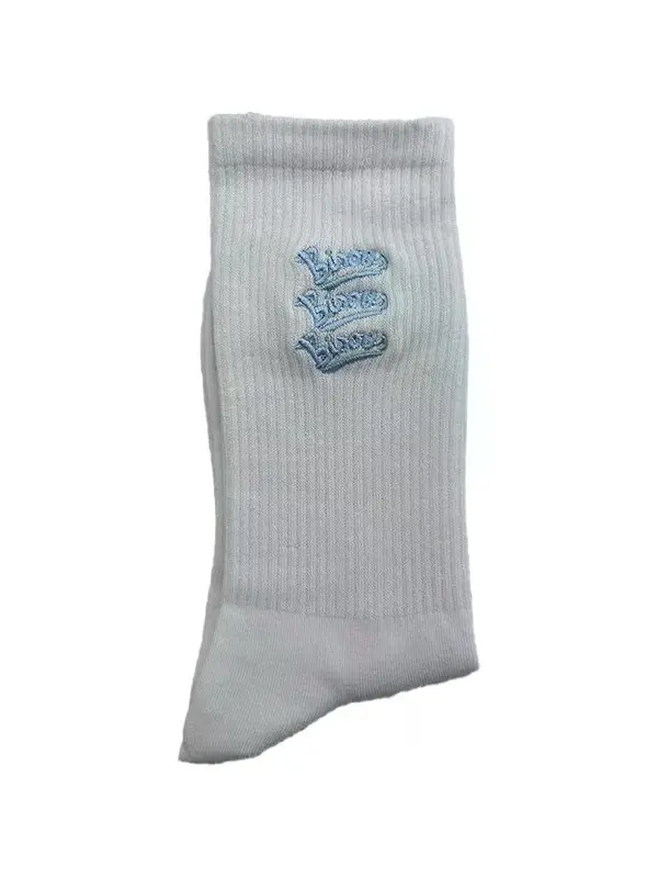 BISOUS SKATEBOARDS Embroidered Socks - Grey