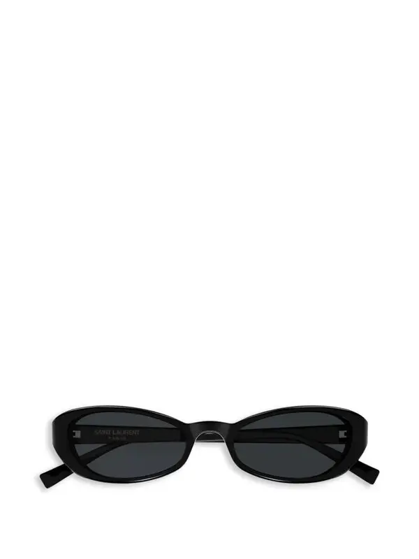 Saint Laurent Oval-frame Sunglasses - Black