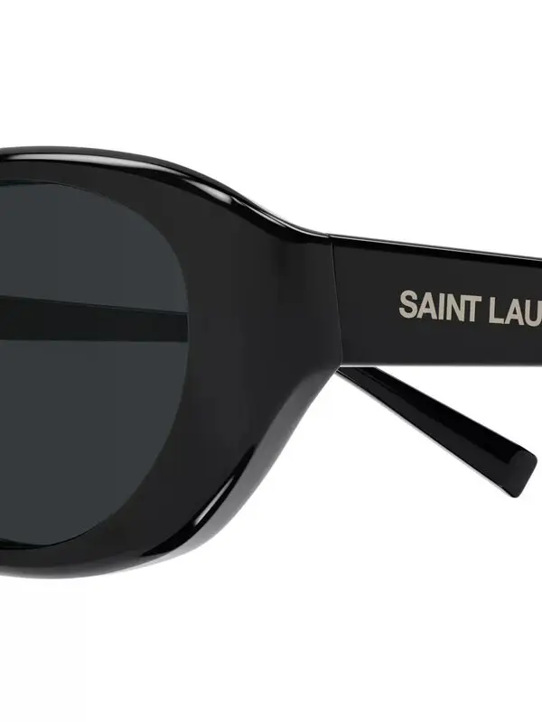 Saint Laurent Oval-frame Sunglasses - Black