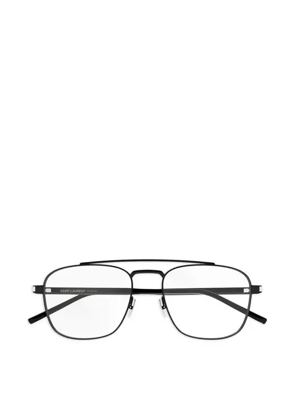 Saint Laurent Pilot-frame Glasses - Black