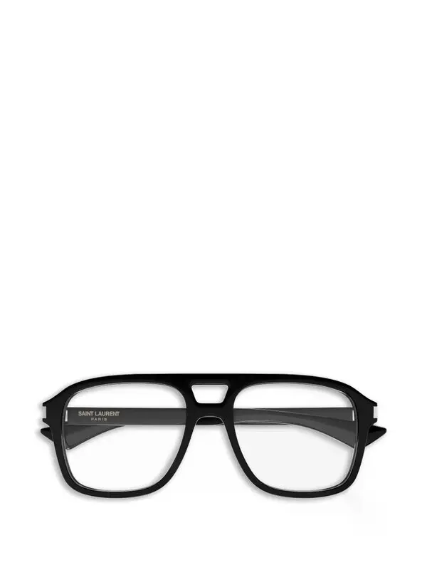 Saint Laurent Pilot Frame Eyeglasses - Black