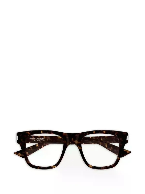Saint Laurent Square Frame Eyeglasses - Brown