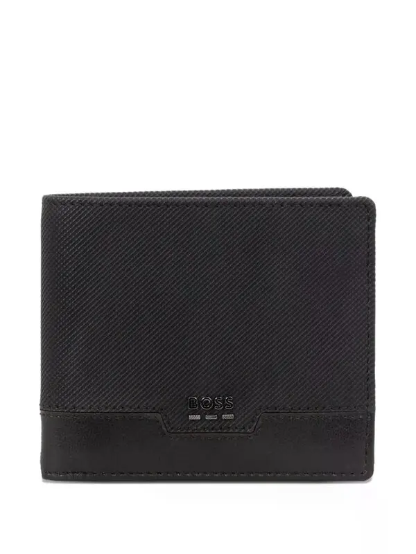 BOSS Logo-plaque Wallet - Black