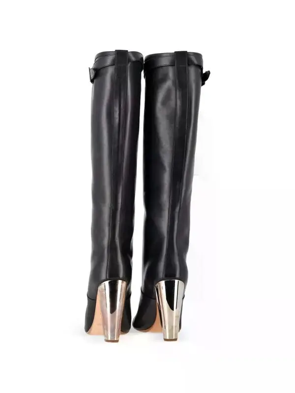 Hermès Chrome-heel Leather Boots