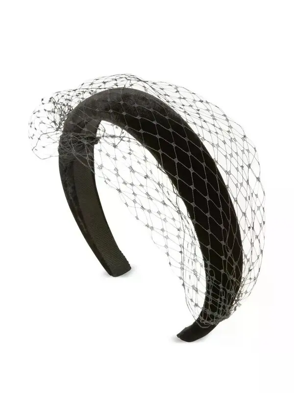 JENNIFER BEHR Veil-embellished Headband - Black