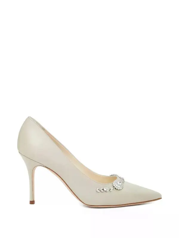 Manolo Blahnik Embellished Pointed Pumps