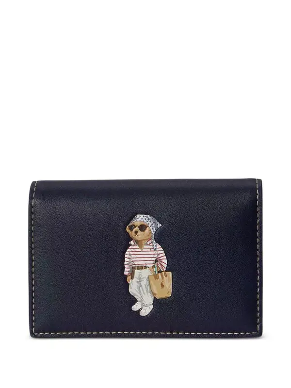Polo Ralph Lauren Polo Bear Leather Wallet - Blue