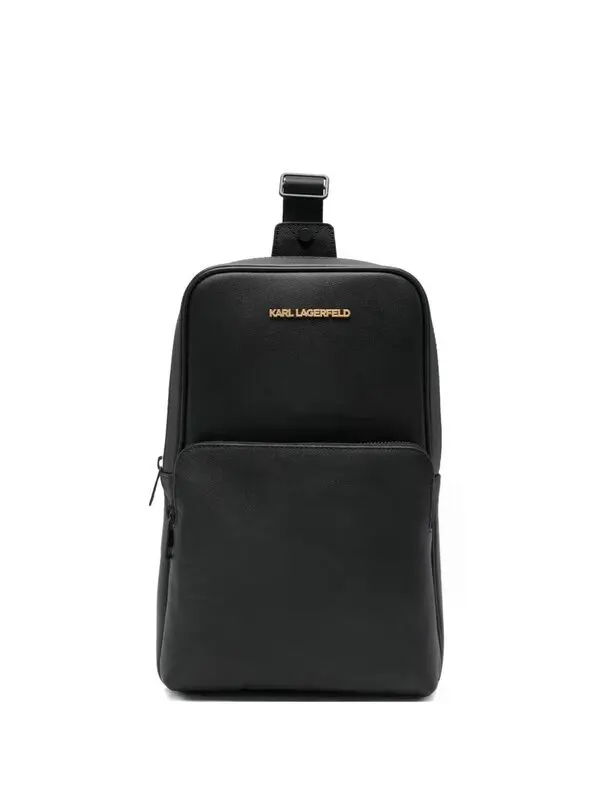 Karl Lagerfeld Logo-plaque Backpack - Black