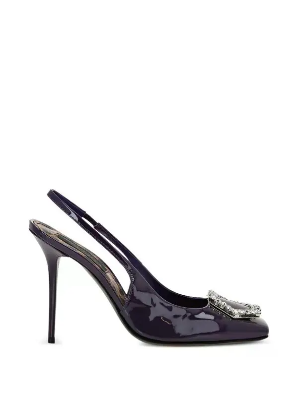 Philipp Plein Heeled Slingback Pumps - Purple