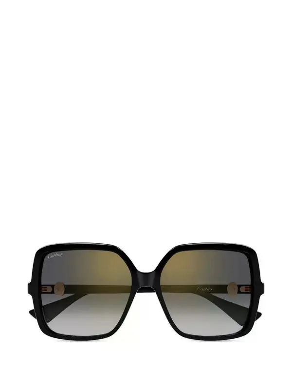 CARTIER Square Sunglasses - Black