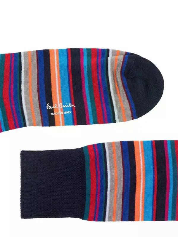 Paul Smith Munich Striped Socks - Blue