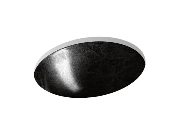 KOHLER Sartorial Paisley Caxton 19-1/4" Oval Undermount Bathroom Sink - One-color