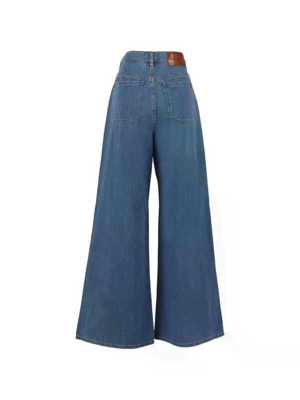 Max Mara Button-fastening Wide Leg Jeans