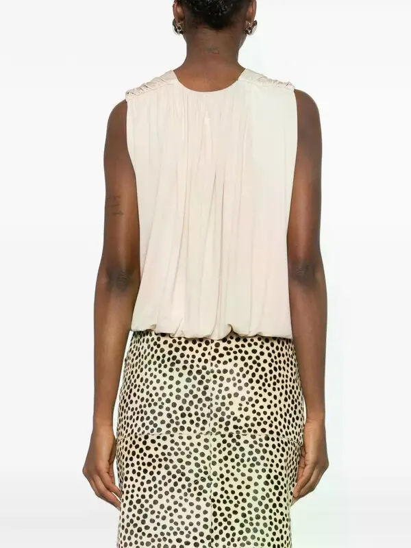 ESSE STUDIOS Solina V-neck Cape Top - Neutrals