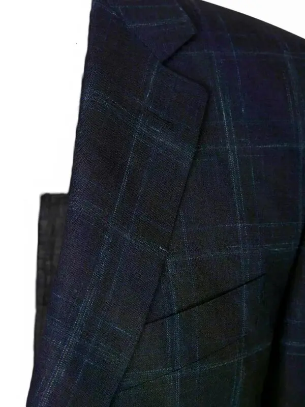 Canali Checked Suit - Blue