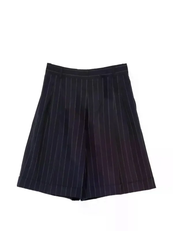 Max Mara Pinstripe Tailored Shorts - Blue