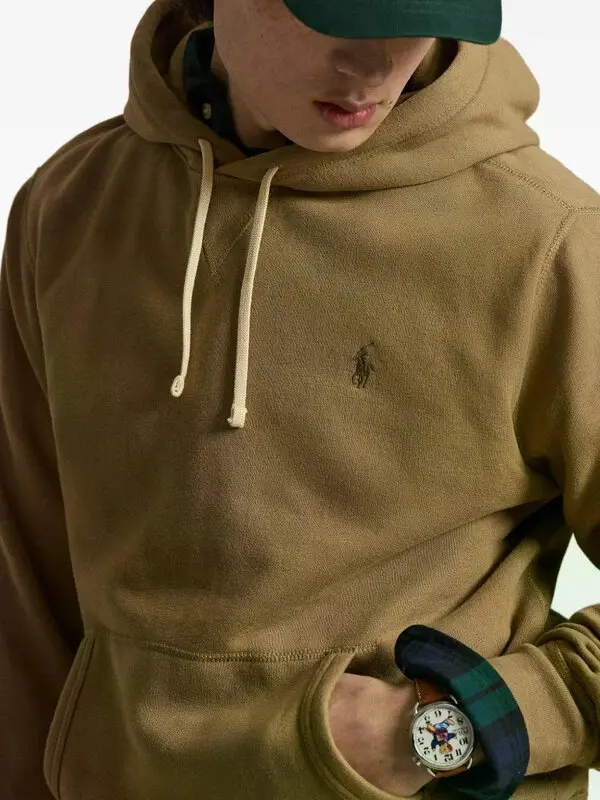 Polo Ralph Lauren Drawstring Kangaroo-pocket Hoodie - Brown