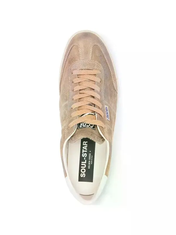 GOLDEN GOOSE Logo Lettering Sneakers - Brown