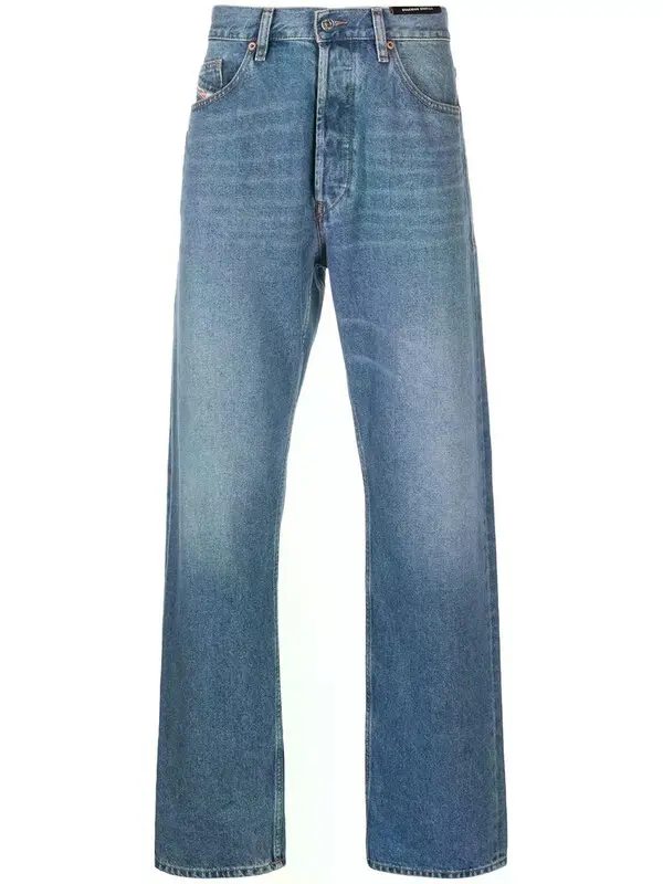 DIESEL® Light Wash Wide-leg Jeans