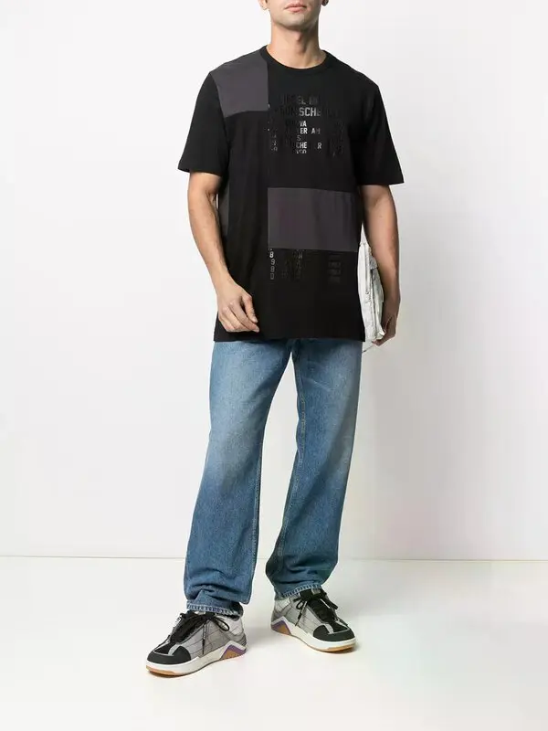 DIESEL® Light Wash Wide-leg Jeans