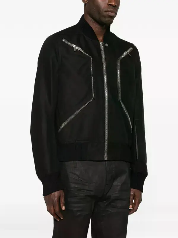 Rick Owens Zip-fastening Bomber Jacket - Black