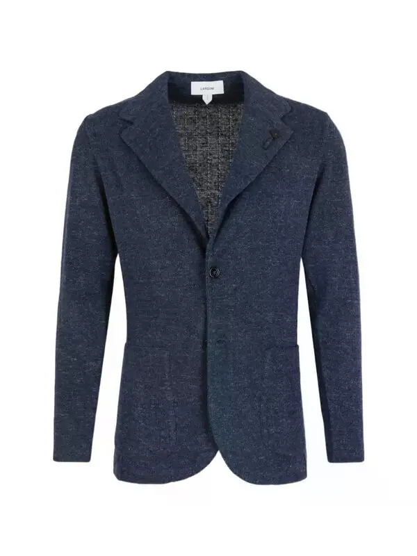 LARDINI Patch-pocket Blazer - Blue